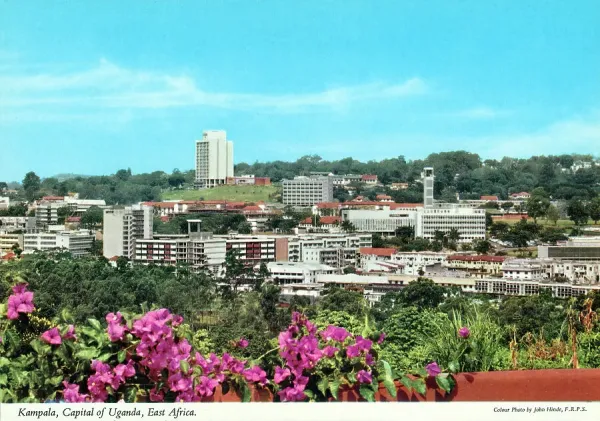 Africa Panoramic View over the rooftops of Kampala