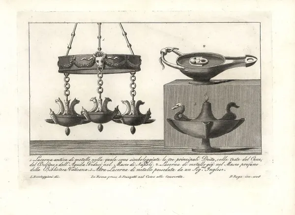 Ancient Roman metal lamps Our beautiful Wall Art and Photo Gifts ...
