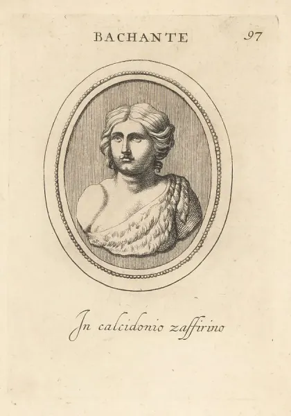 Bust of a Bacchante wearing a Nebris fawn skin Our beautiful Wall Art ...