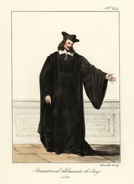 Costume of the Procureur general of France, 1550 Our beautiful Wall Art ...