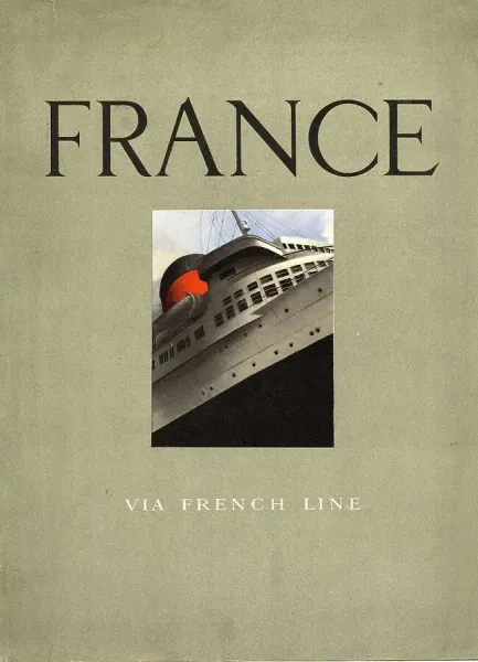 Jigsaw Puzzle of Cover design, France via French Line brochure