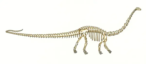 Diplodocus Skeleton Diagram