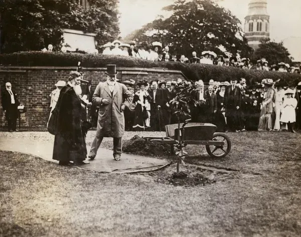 Edward VII at a tree planting ceremony Our beautiful Wall Art and Photo ...