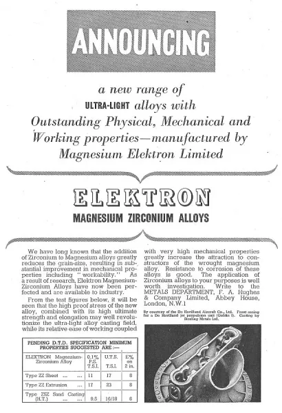 F.A.Hughes Elektron Magnesium-Zirconium Alloys F Our beautiful Wall Art ...