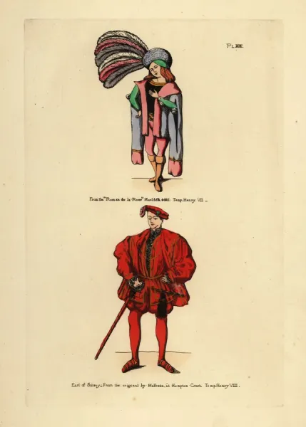 Foppish mens fashion from the era of King Our beautiful Wall Art and ...