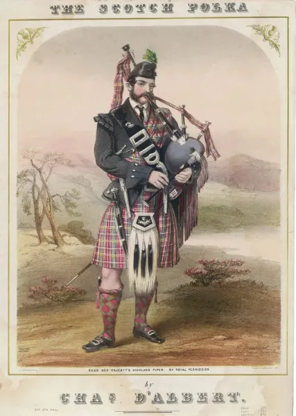 Photo Mug of Highland Bagpipe Player - Media Storehouse