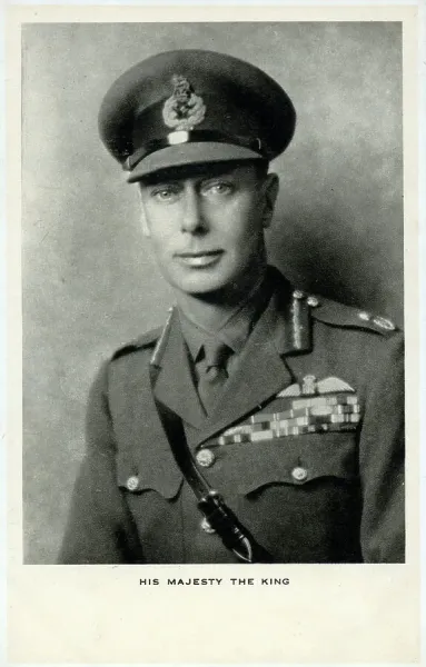 King George VI in uniform portrait photograph Our beautiful Wall Art ...
