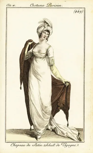 Merveilleuse in opera gown, Paris, 1803 Our beautiful Wall Art and ...