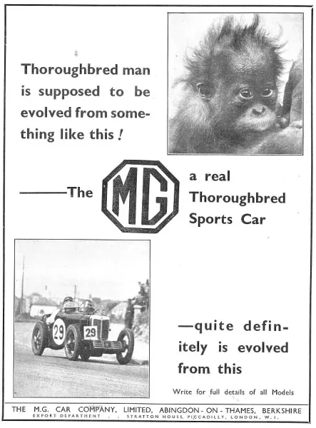 MG Cars Advert 1933 The M.G.Car Company Ltd Our beautiful Wall Art and ...