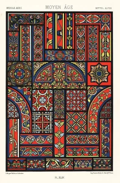 Middle Ages; stained glass, 12th to 14th centuries
