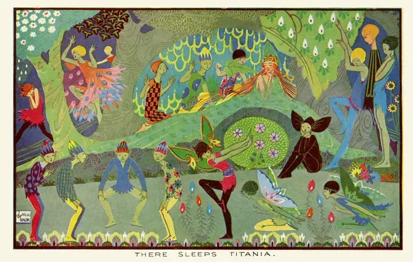 Midsummer Nights Dream. Scene from Shakespeares A Midsummer