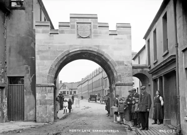 North Gate, Carrickfergus a view of a gate in the town with