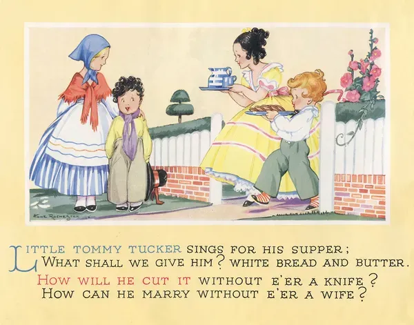 The nursery rhyme, Little Tommy Tucker Our beautiful Wall Art and Photo ...