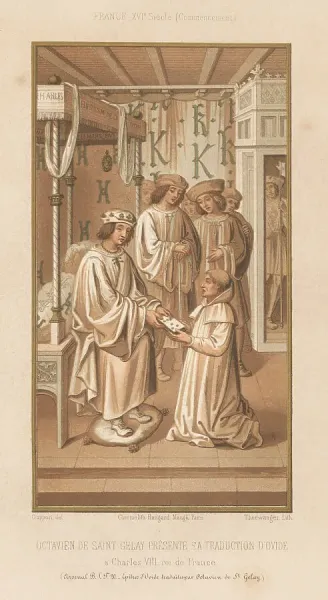 Octavien de Saint-Gelais and King Charles VIII Our beautiful Wall Art ...