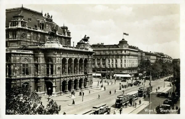 The Opera House and Bristol Hotel, Vienna, Austria