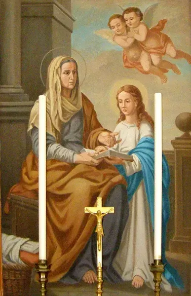 Painting of Santa Anna with Mary Our beautiful Wall Art and Photo Gifts ...