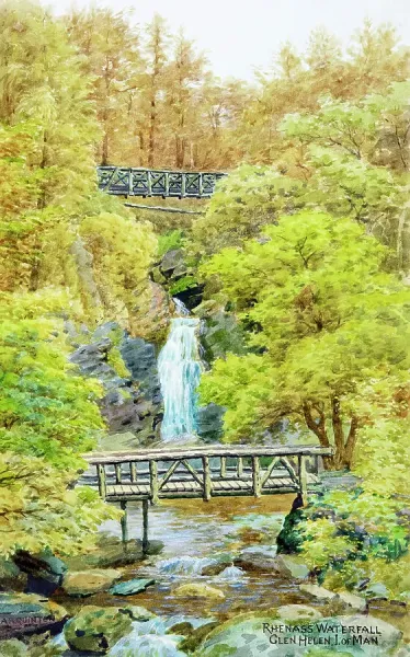 Rhenass Waterfall, Glen Helen Our beautiful Wall Art and Photo Gifts ...
