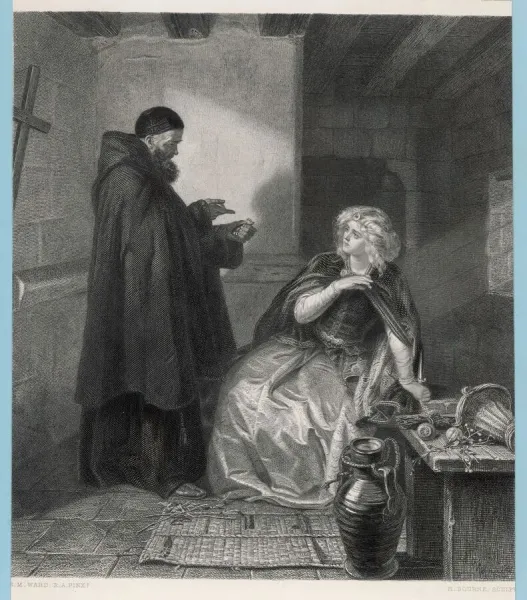 Friar Lawrence Gives Juliet Potion Romeo And Juliet: Act 4, Scene 4