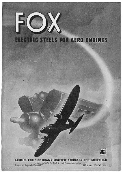 Samuel Fox Electric Steels For Aero Engines Samuel Fox & Co