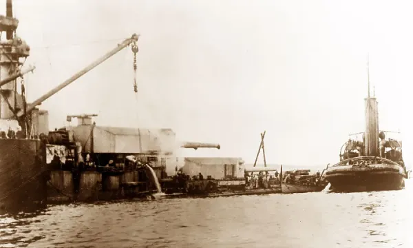 Scapa Flow Print PPC Of The Ships In Scapa Flow | The Internment Of
