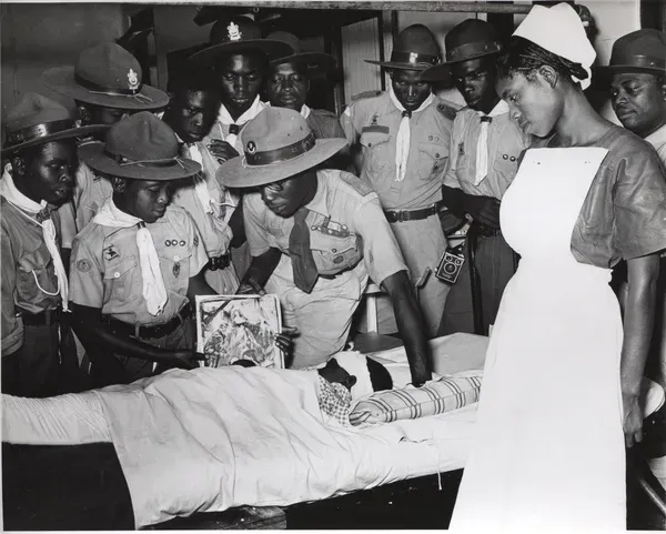Scouts during Accra Scout Week, Ghana, West Africa