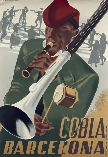 Spanish Civil War Poster Of The Traditional Catalan