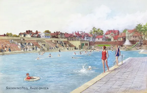 Swimming Pool, Rhos-on-Sea, Conwy Our beautiful Wall Art and Photo ...