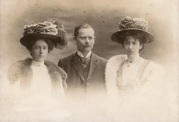Typical Bourgeois French family on holiday in Nice