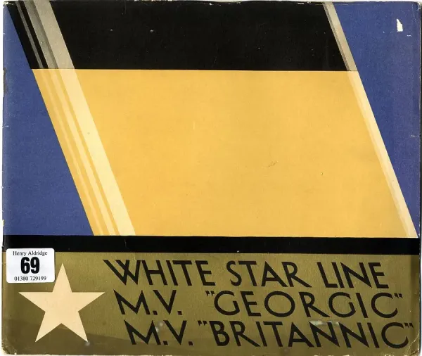 Jigsaw Puzzle of White Star Line, MV Georgic, MV Britannic