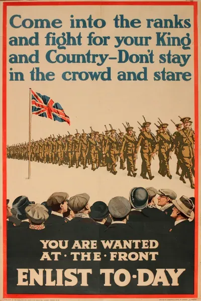 WWI Poster, Come into the ranks and fight Our beautiful Wall Art and ...