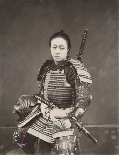 Young samurai with armour and two swords, Japan Our beautiful Wall Art ...