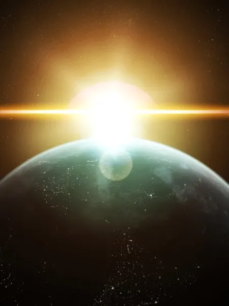 Earth and Sun, artwork F007 / 6120 Our beautiful Wall Art and Photo ...