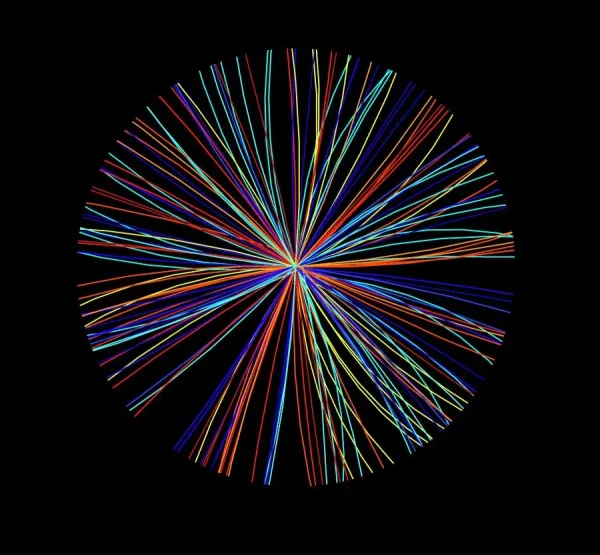 Particle Collision Tracks