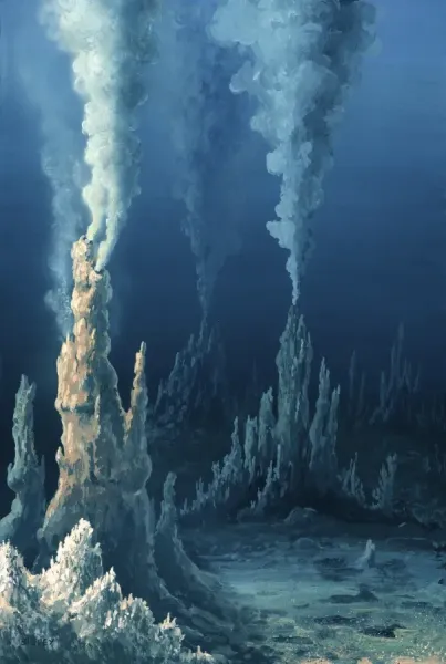 White Smoker Deep Sea Vents Free Hydrothermal Activity Images