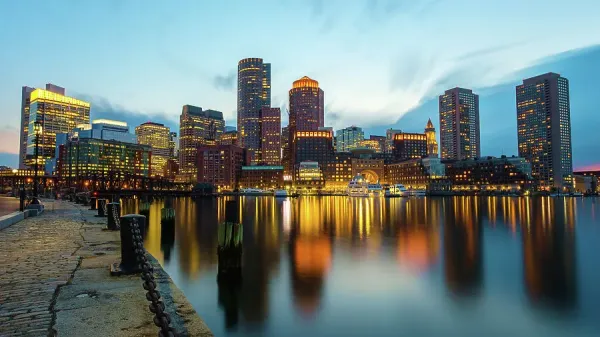 Beautiful Skyline Boston City 14,400+ Boston Skyline Stock Photos,
