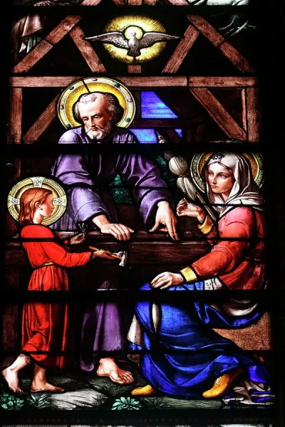 Holy Family Stained Glass