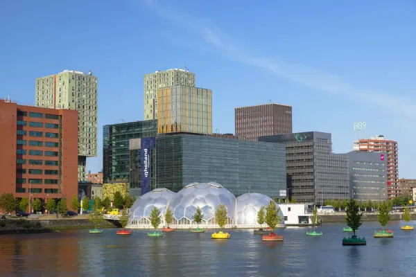 Modern architecture and floating forest Our beautiful Wall Art and ...