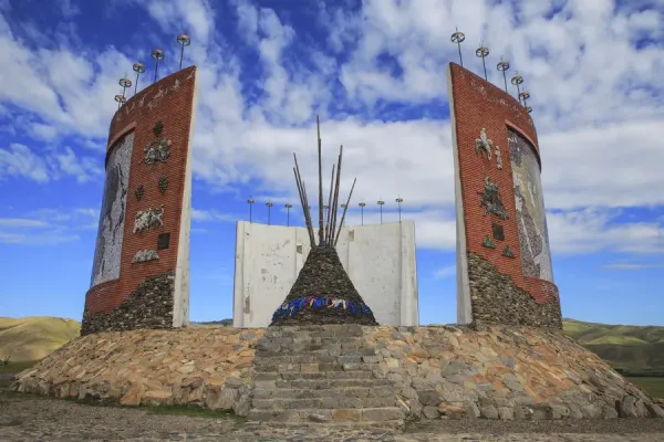 Modern monument to Three Mongol Empires Our beautiful Wall Art and ...