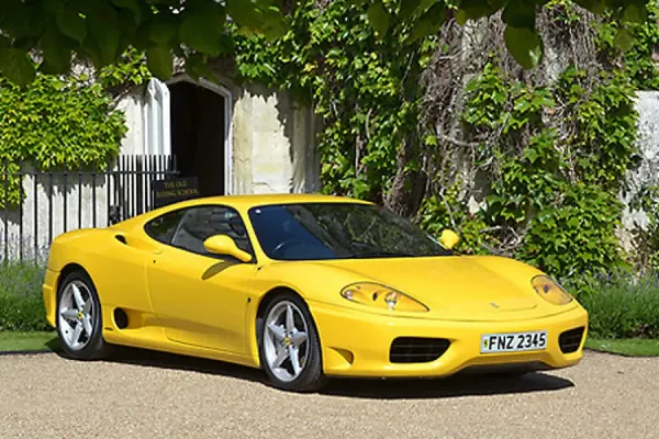 Yellow Ferrari 360 Coupe