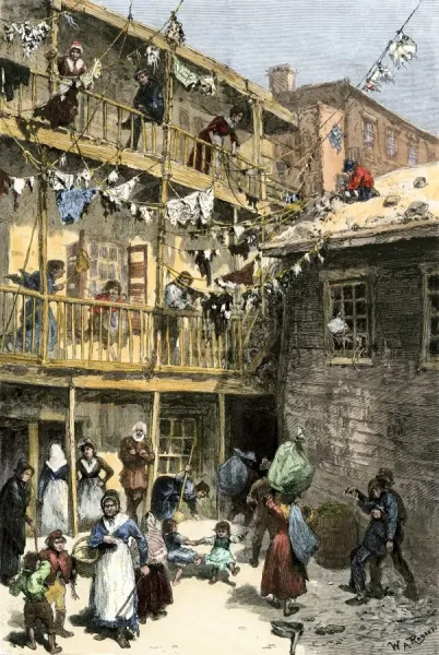 Italian Immigrants Living In Tenements Tenement Housing, Early 1900s