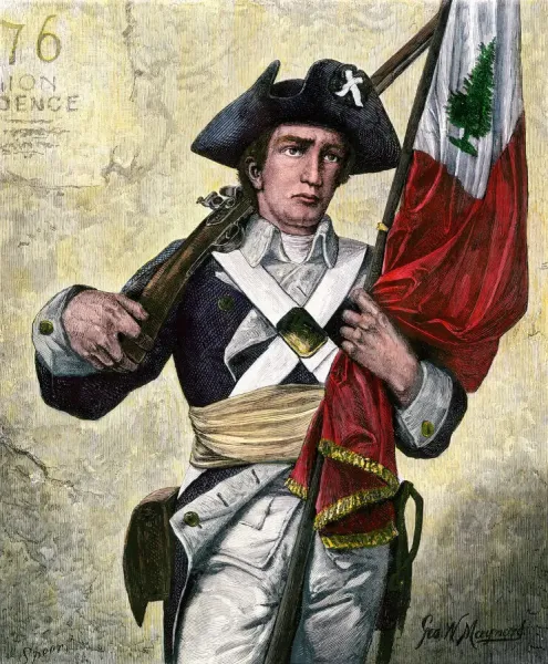 American Flag Revolutionary War Art Revolutionary War Vector Art,