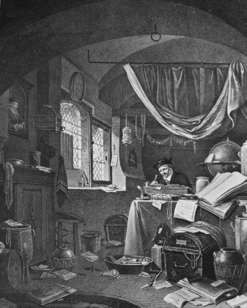 ALCHEMIST. Line engraving, 18th century Our beautiful Wall Art and ...