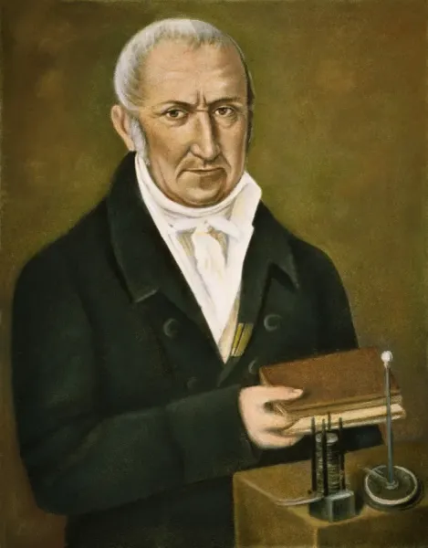 Alessandro Volta Alessandro Volta. Kupferstich / Radierung V. Nicolas