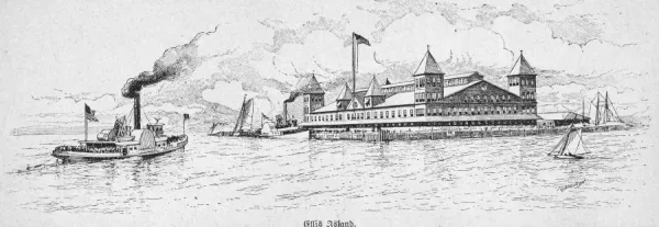 Ellis Island Drawing Ellis Island Coloring Book Level C | Made By