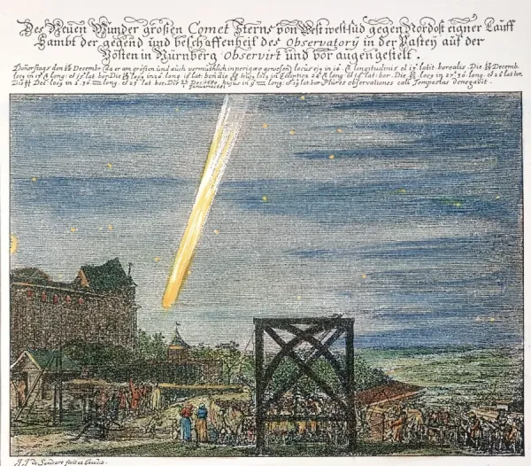 HALLEYs COMET. Comet of 1680 Our beautiful Wall Art and Photo Gifts ...