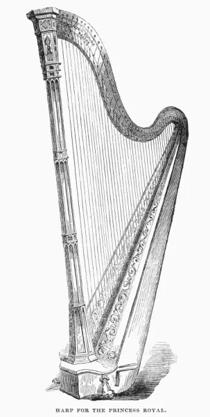 HARP, 1843. Harp for Princess Victoria of Great Britain