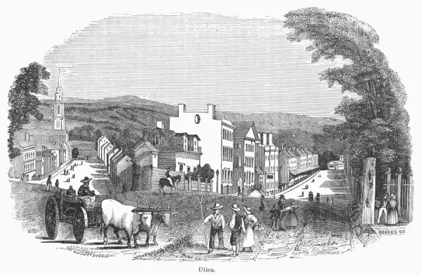 NEW YORK: UTICA, 1838. Steel engraving Our beautiful Wall Art and Photo ...