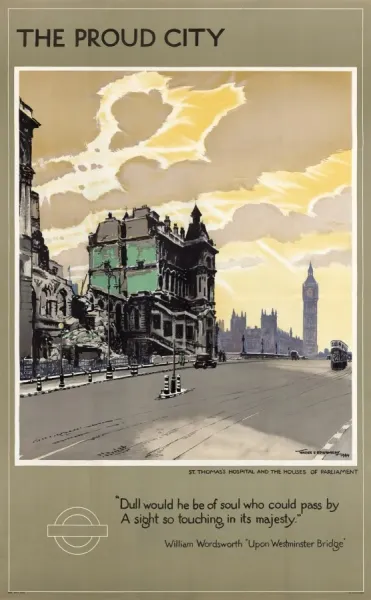 POSTER: LONDON, 1944. The Proud City St Our beautiful Wall Art and ...