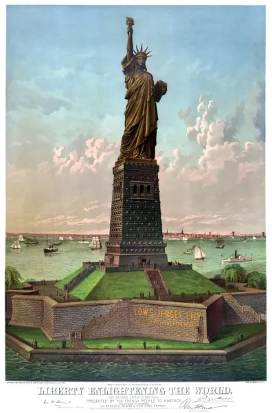 STATUE OF LIBERTY, c1884. Liberty Enlightening the World
