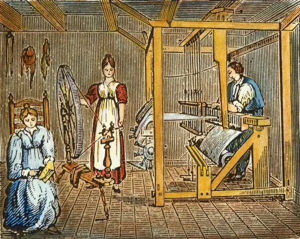 TEXTILE COTTAGE INDUSTRY. The cottage industry of carding